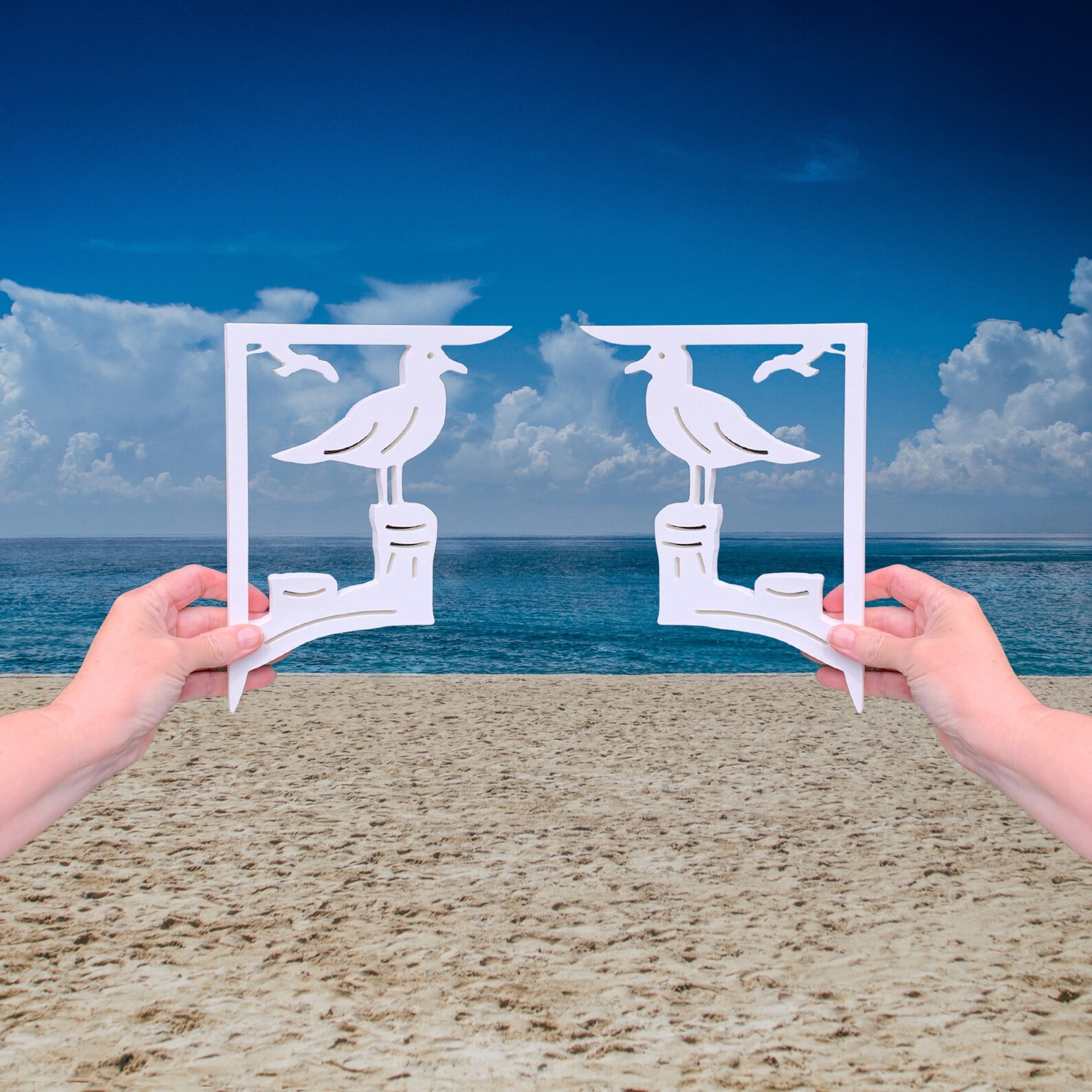 Screen Door Decor - Seagull Small X2, Custom Mailbox, Bracket, Outdoor ...