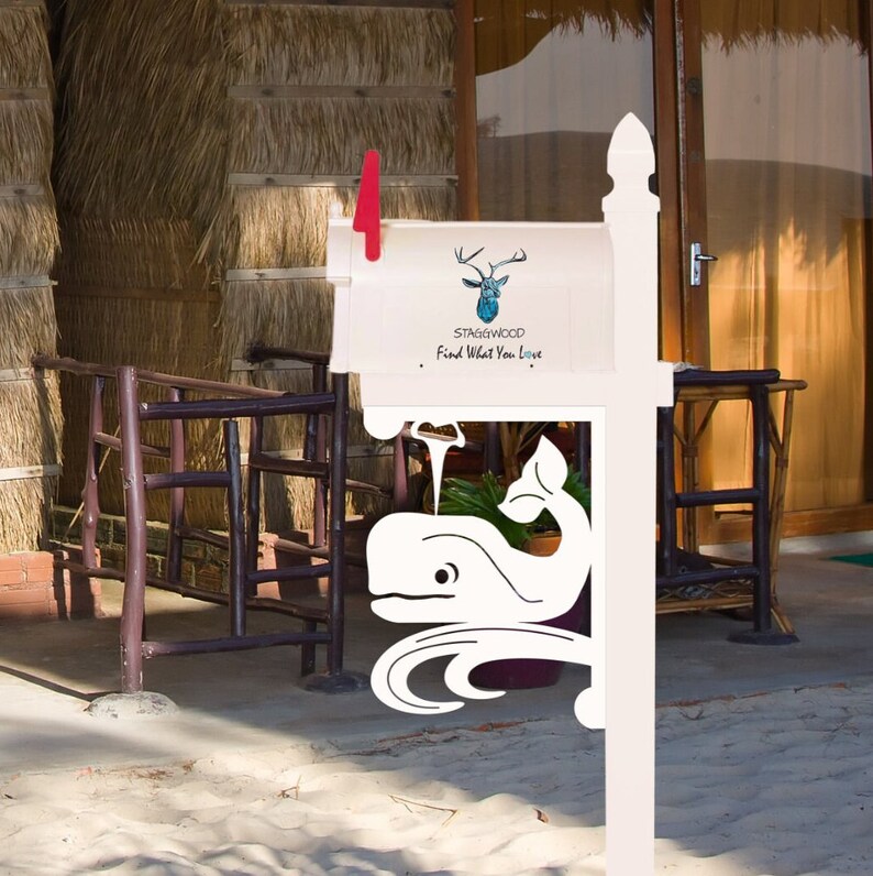 Mailbox Bracket Whale Cute Large 16x21 Inch Custom Mailbox - Etsy