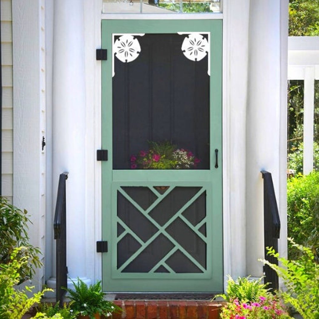 Screen Door Decor - Sand Dollar Small X2, Custom Mailbox, Bracket ...