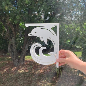 Screen Door Decor - Dolphin Small X2, Custom Mailbox, Bracket, Outdoor ...