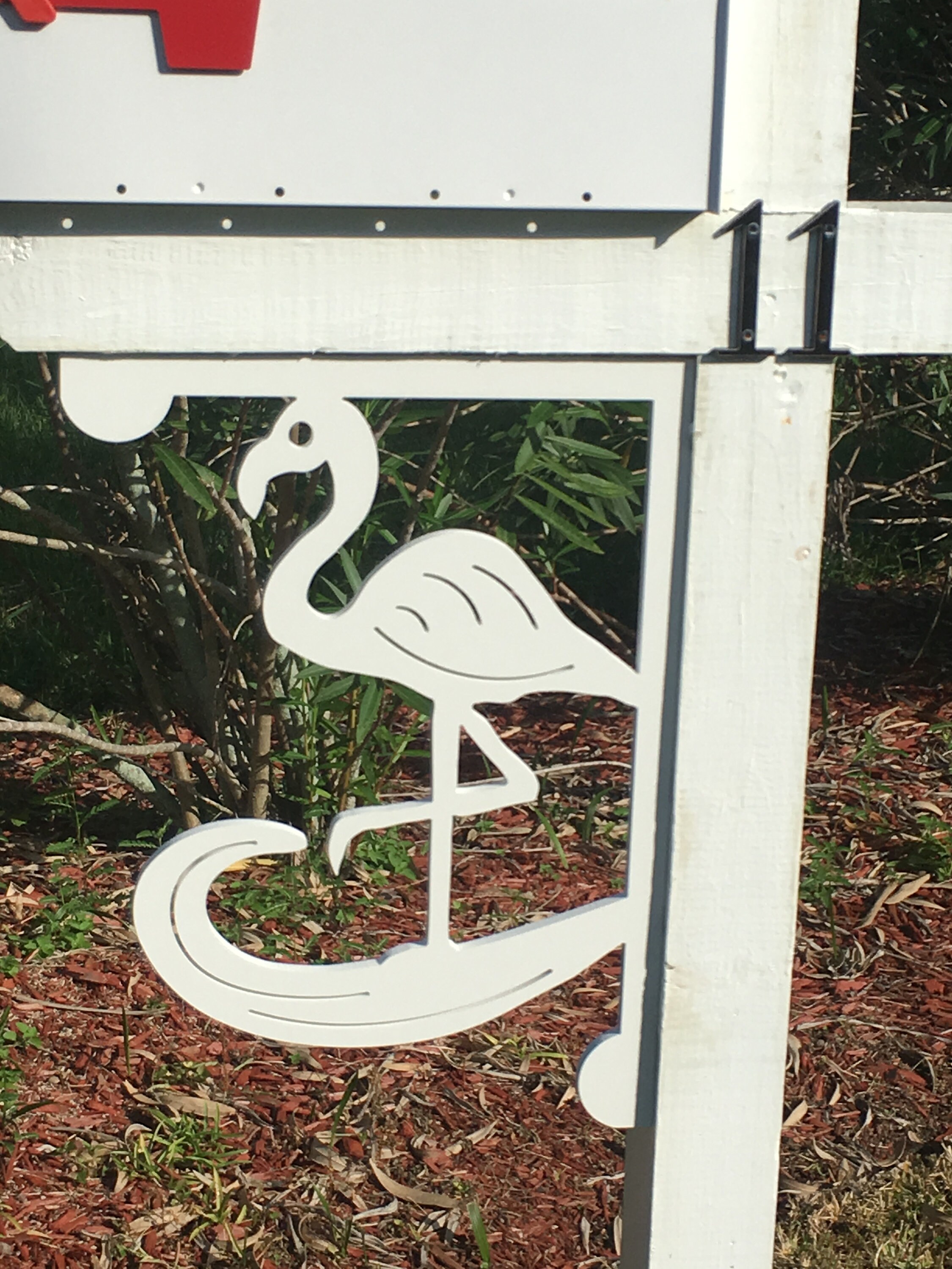 Mailbox Bracket Flamingo Large 16x21 inch Custom Mailbox | Etsy