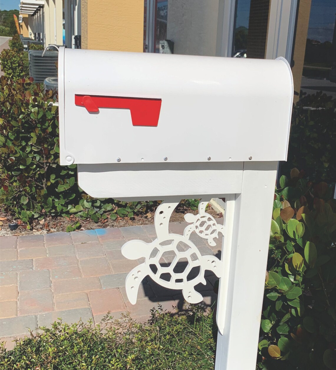 Mailbox Bracket - Turtle Medium 12x16 Inch, Custom Mailbox, Coastal ...