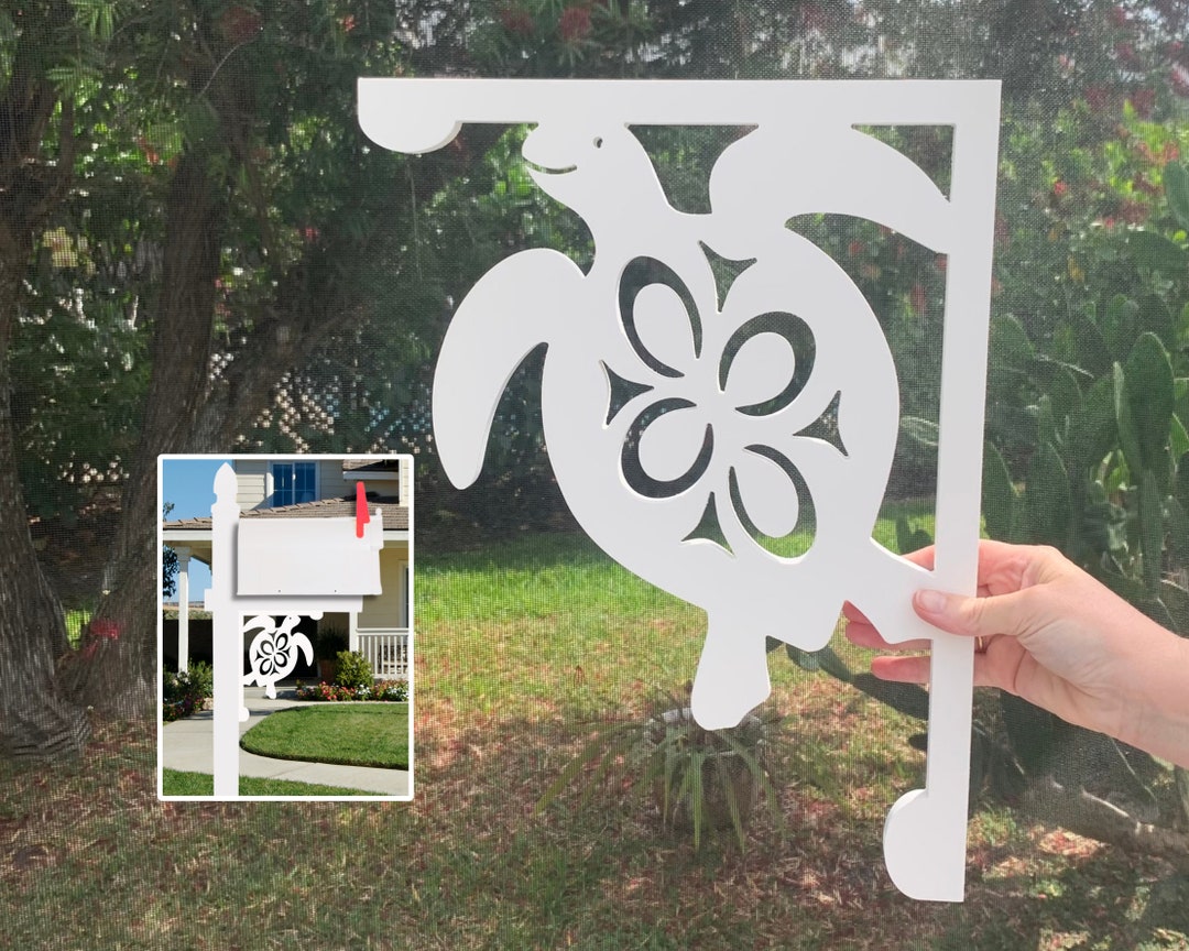 Mailbox Bracket - Turtle Tattoo Medium 12x16 Inch, Custom Mailbox ...