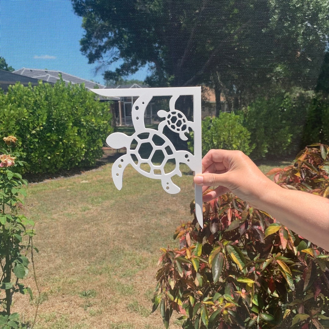 Mailbox Bracket - Turtle W/baby Small 7x9 Inch, Custom Mailbox, Coastal ...