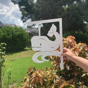 Mailbox Bracket - Whale Cute Medium 12x16 Inch, Custom Mailbox, Coastal ...