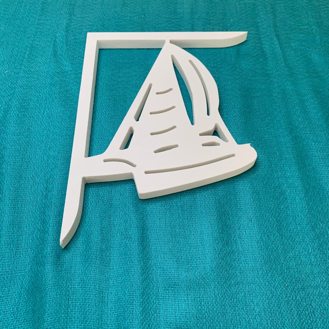 Mailbox Bracket - Catamaran Small 7x9 Inch, Custom Mailbox, Coastal ...