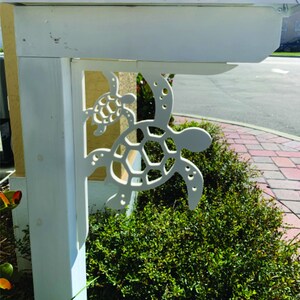 Mailbox Bracket - Turtle Medium 12x16 Inch, Custom Mailbox, Coastal ...