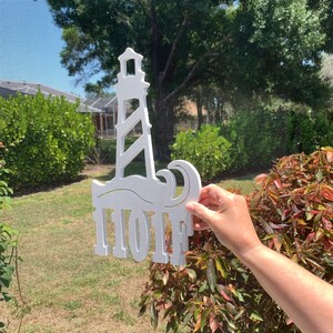 House Number Sign, Lighthouse, Address Plaque, Address Sign, Custom ...