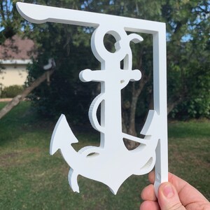 Mailbox Bracket Anchor W/rope Small 7x9 Inch, Custom Mailbox, Coastal ...