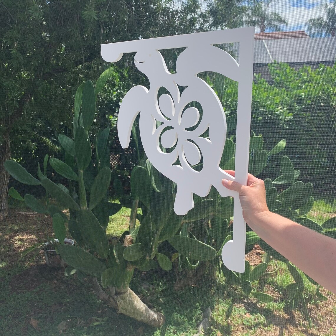 Mailbox Bracket - Turtle Tattoo Large 16x21 Inch, Custom, Coastal ...