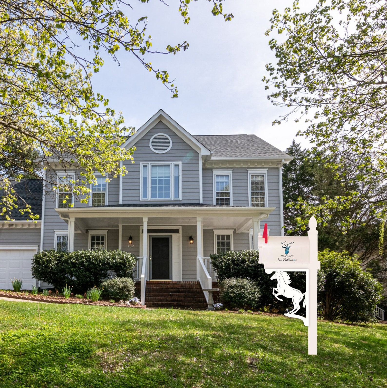 Mailbox Bracket Horse Large 16x21 Inch Custom Mailbox - Etsy