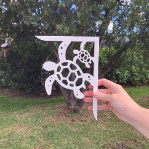 Mailbox Bracket - Turtle W/baby Small 7x9 Inch, Custom Mailbox, Coastal ...