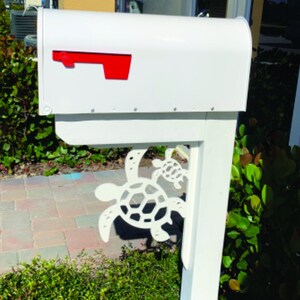 Mailbox Bracket - Turtle Medium 12x16 Inch, Custom Mailbox, Coastal ...