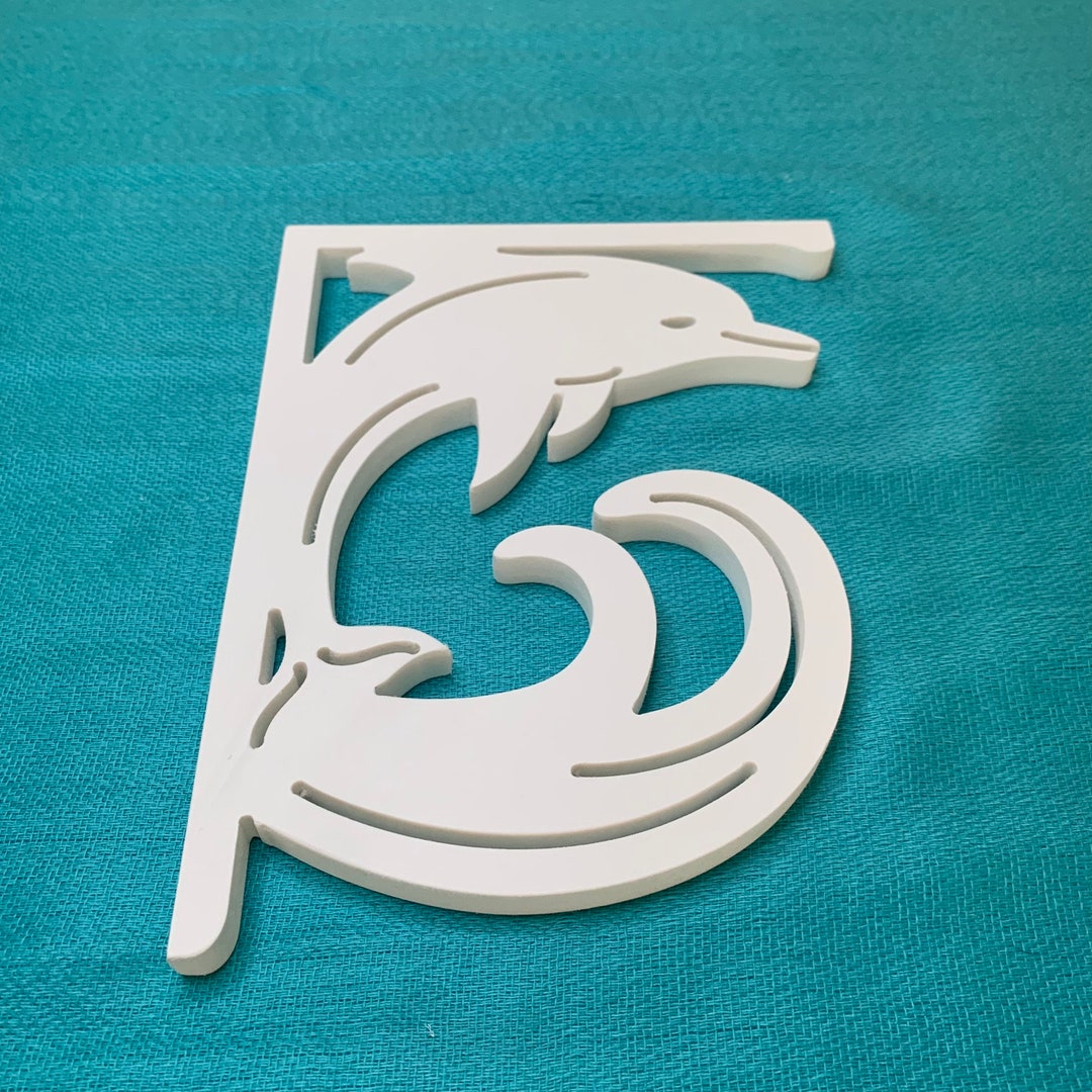 Dolphin Mailbox Bracket – Coastal Tropical Decor, 7x9 Inch - Etsy