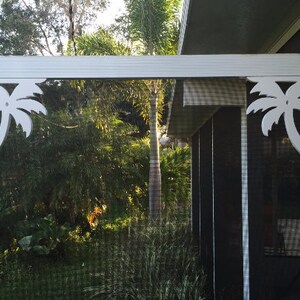Screen Door Decor - Palm Trees Small X2, Custom Mailbox, Bracket ...