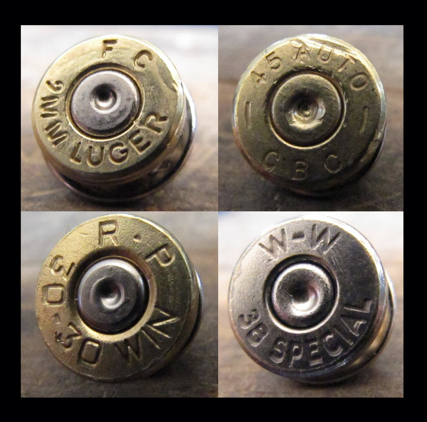 Bullet Tie Tack Variety of Spent Casings | Etsy