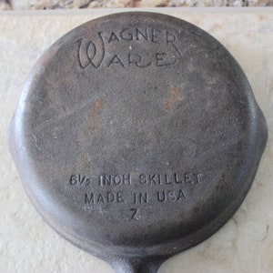 Vintage Small Wagner Ware 6 1/2" Cast Iron Skillet - Etsy