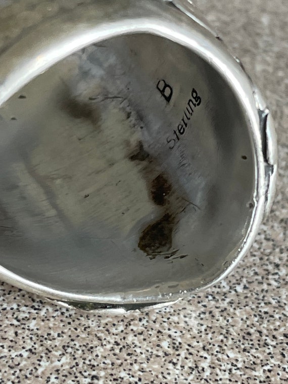 Native American Artist Signed Vintage Sterling Silver… - Gem