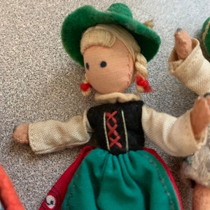 Vintage Antique BAPS German Felt Doll Set of 3 Hansel and Gretel Small ...