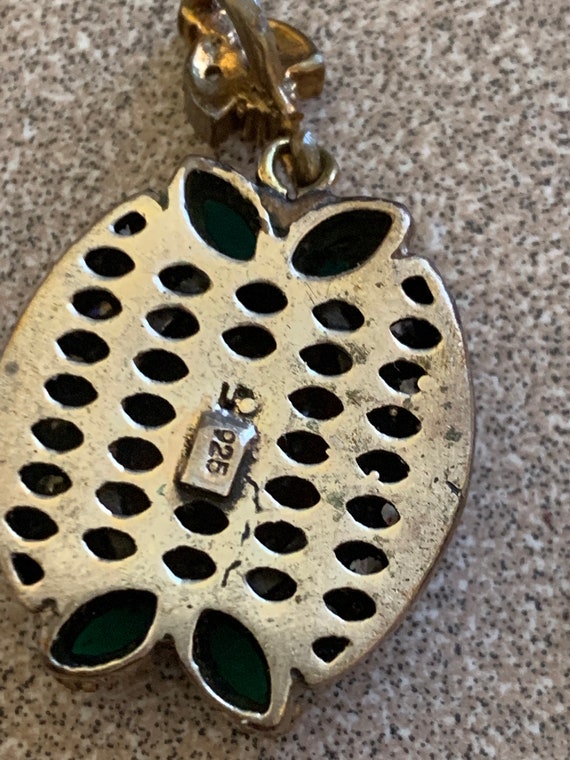 Stunning Emerald and Crystal Sterling Silver Turkish … - Gem