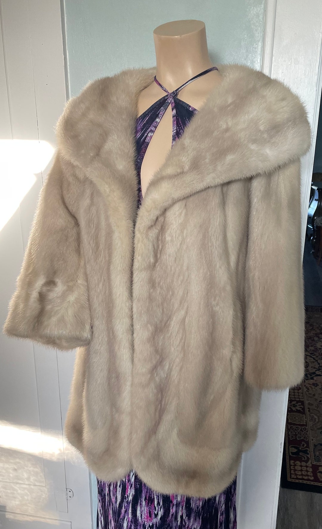 Blonde Mink Freeman Furs/ Designer Mink Fur/ Fur Coat/designer Fur Coat ...