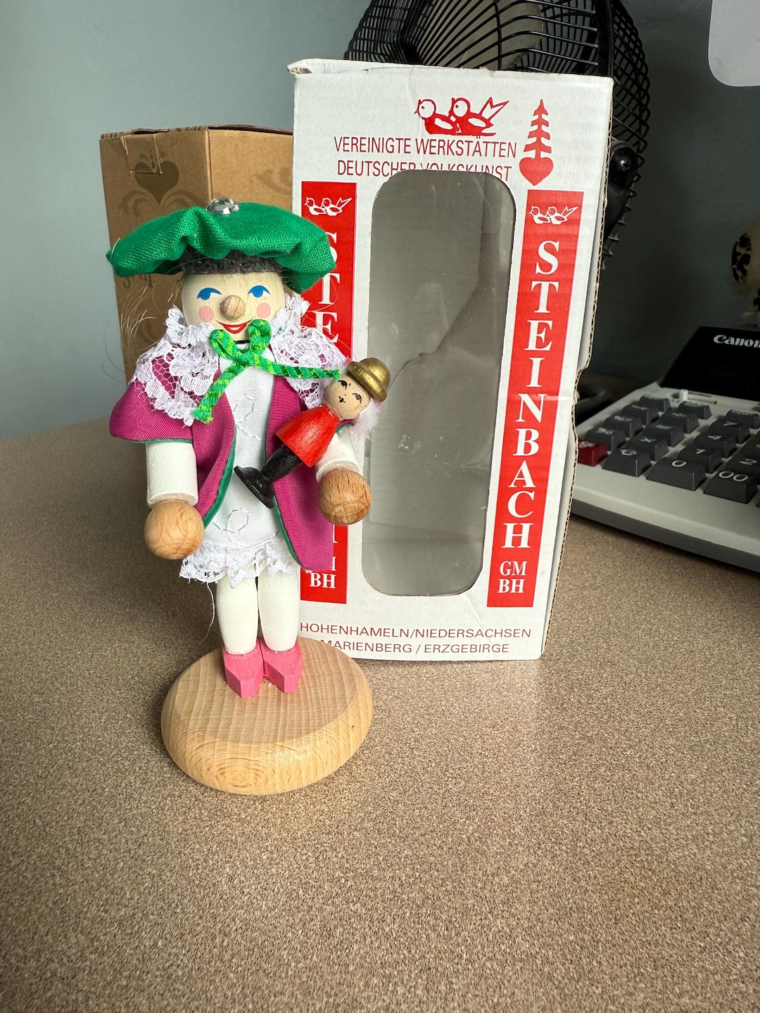 RARE Vintage 5 Inch Steinbach Miniature Nutcracker Ornament Made in ...