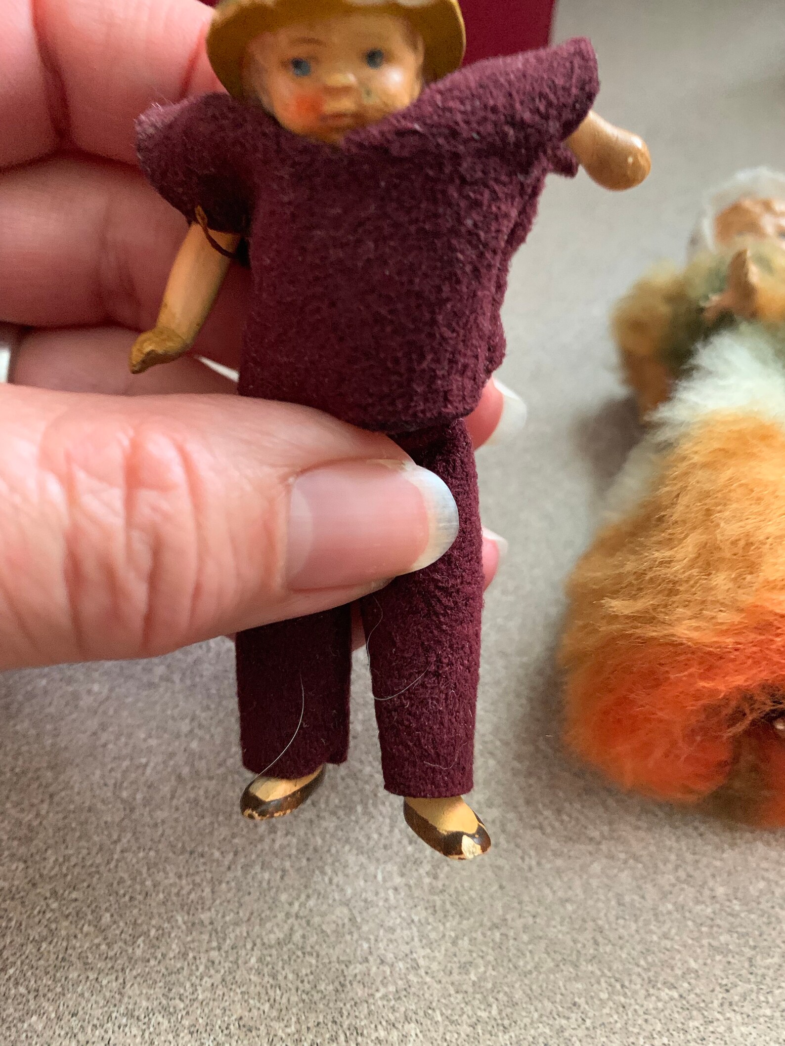 Antique Chalkware Dolls Pair With Jointed Arms Made in Germany - Etsy