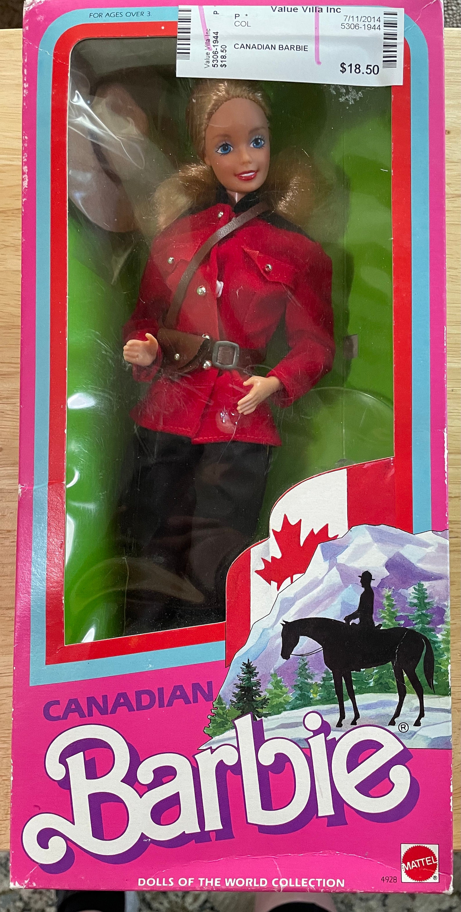 Nice 1987 Canadian Barbie Doll In Pink Box Etsy