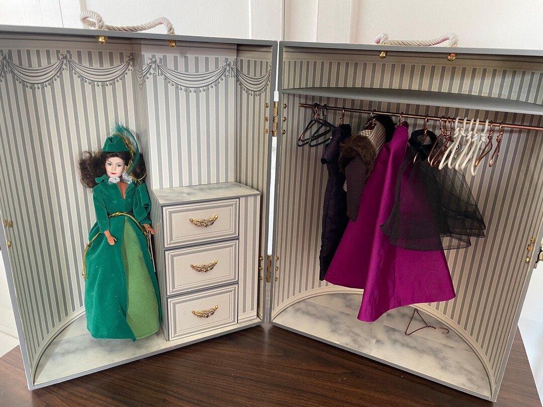 Franklin Mint Gone With the Wind Scarlett O'hara Doll Trunk With Gene ...