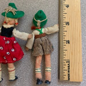 Vintage Antique BAPS German Felt Doll Set of 3 Hansel and Gretel Small ...