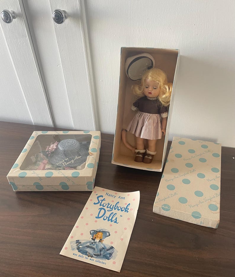Rare Vintage 1953 Nancy Ann Storybook 608 MUFFIE Strung Doll No ...