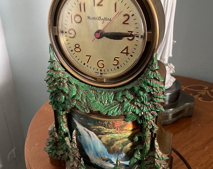 Mastercrafters Vintage Waterfall Clock Model 344 1950's Working Mid ...