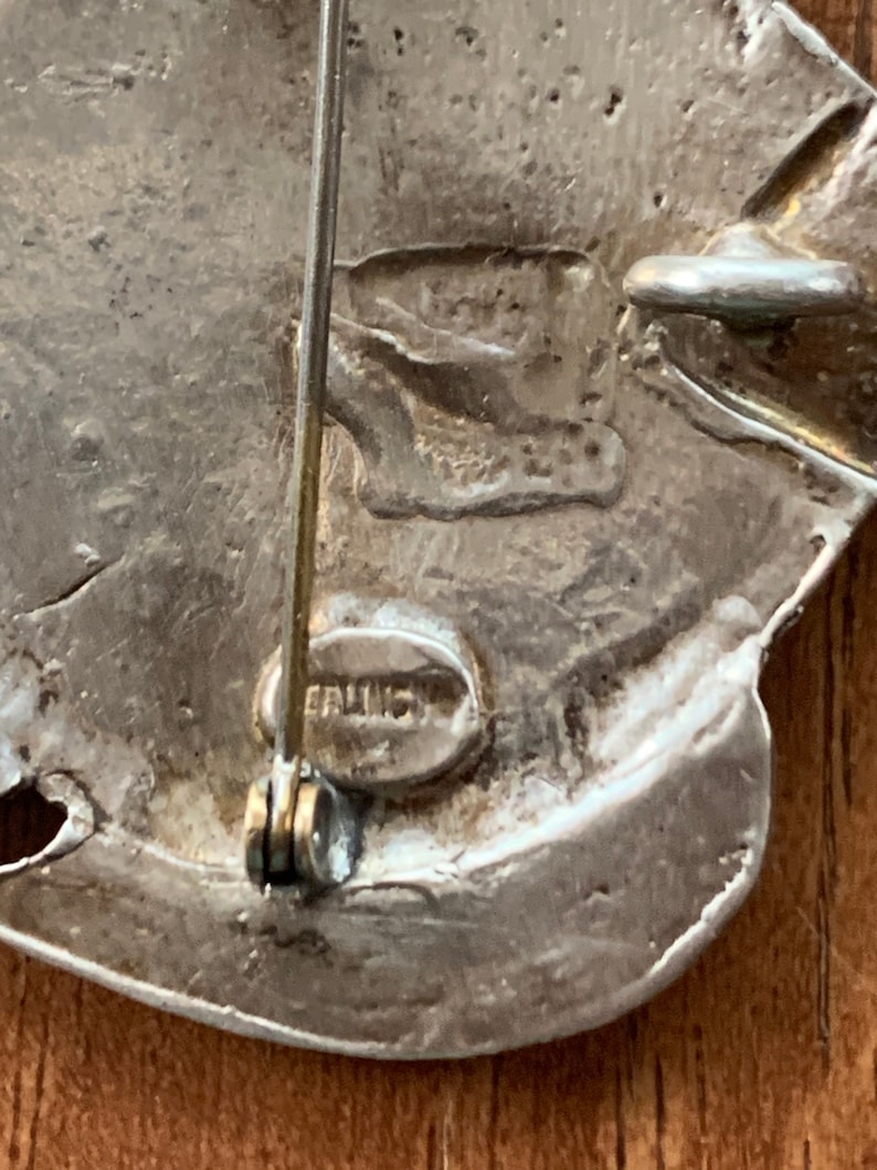 Huge Vintage Custom Artist Signed Sterling Silver Fish - Etsy