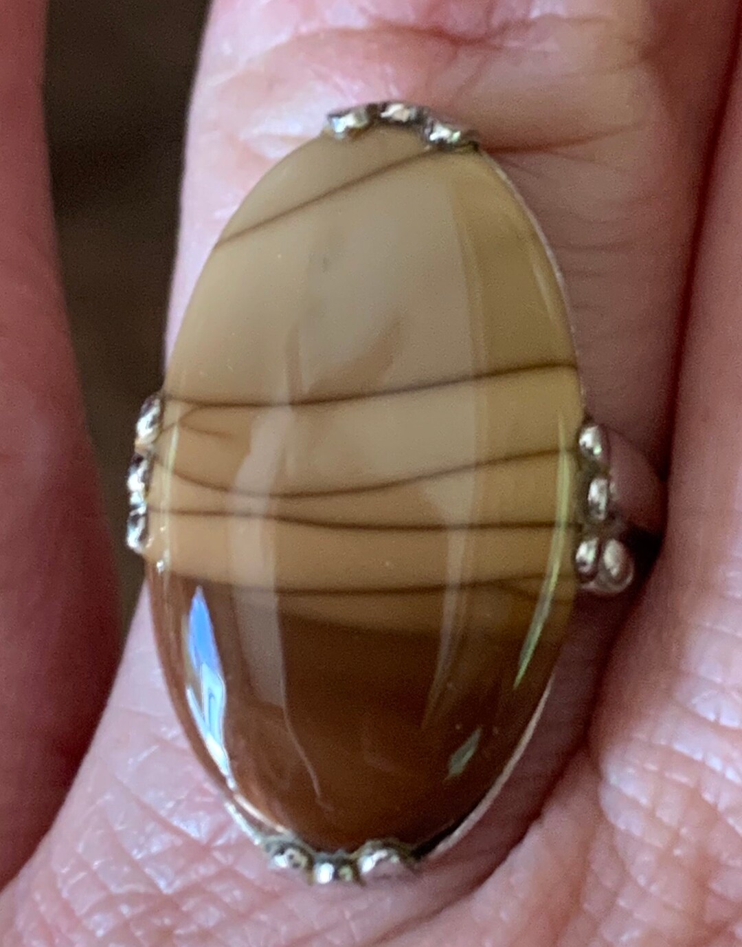 Beautiful Classic Style Sterling Silver and Jasper Ring Size 8 1/2 - Etsy