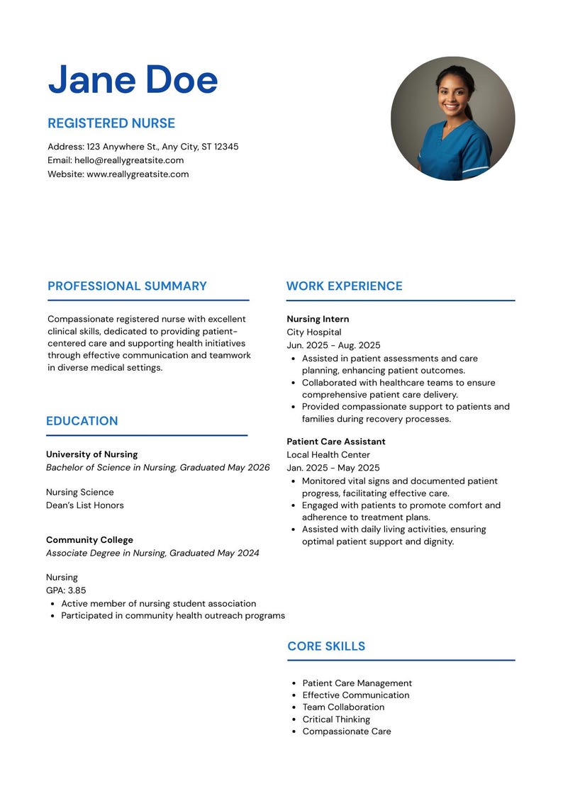 Nurse Resume Templates, 5cover Letters, ATS Friendly CV - Etsy UK