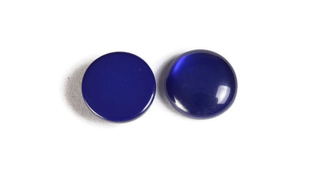 12mm Blue Round Cabochons - Blue Cabochons - Imitation Cat Eye ...