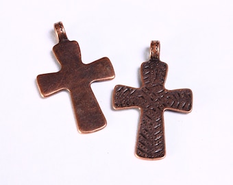 Antique Copper Cross - Etsy