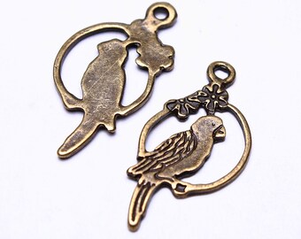 Brass Parrot Claps Raw Brass Lobster Claw Claps Oval Shaped Parrot ...