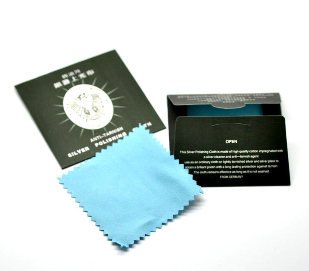 Silver Polish Antitarnish Cloth - Silver Polishing Cloth - Made in ...
