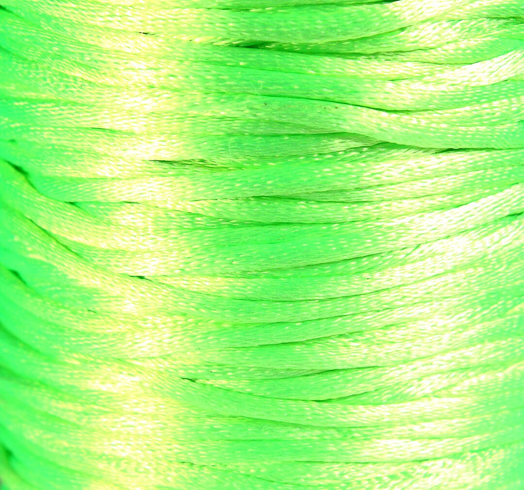 2mm Neon Green Nylon Thread Cord - Knotting Cord - Thick Nylon Thread ...