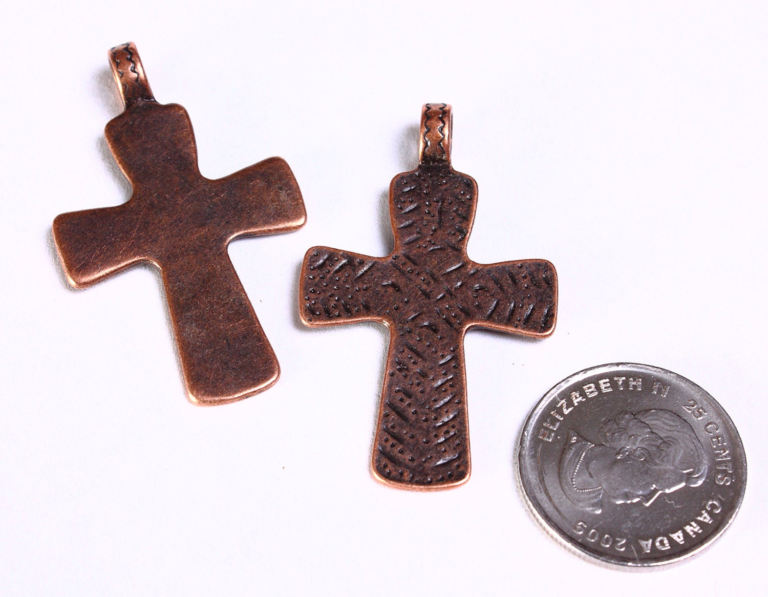 Cross Charm Antique Copper Cross Pendant Religious Pendant - Etsy