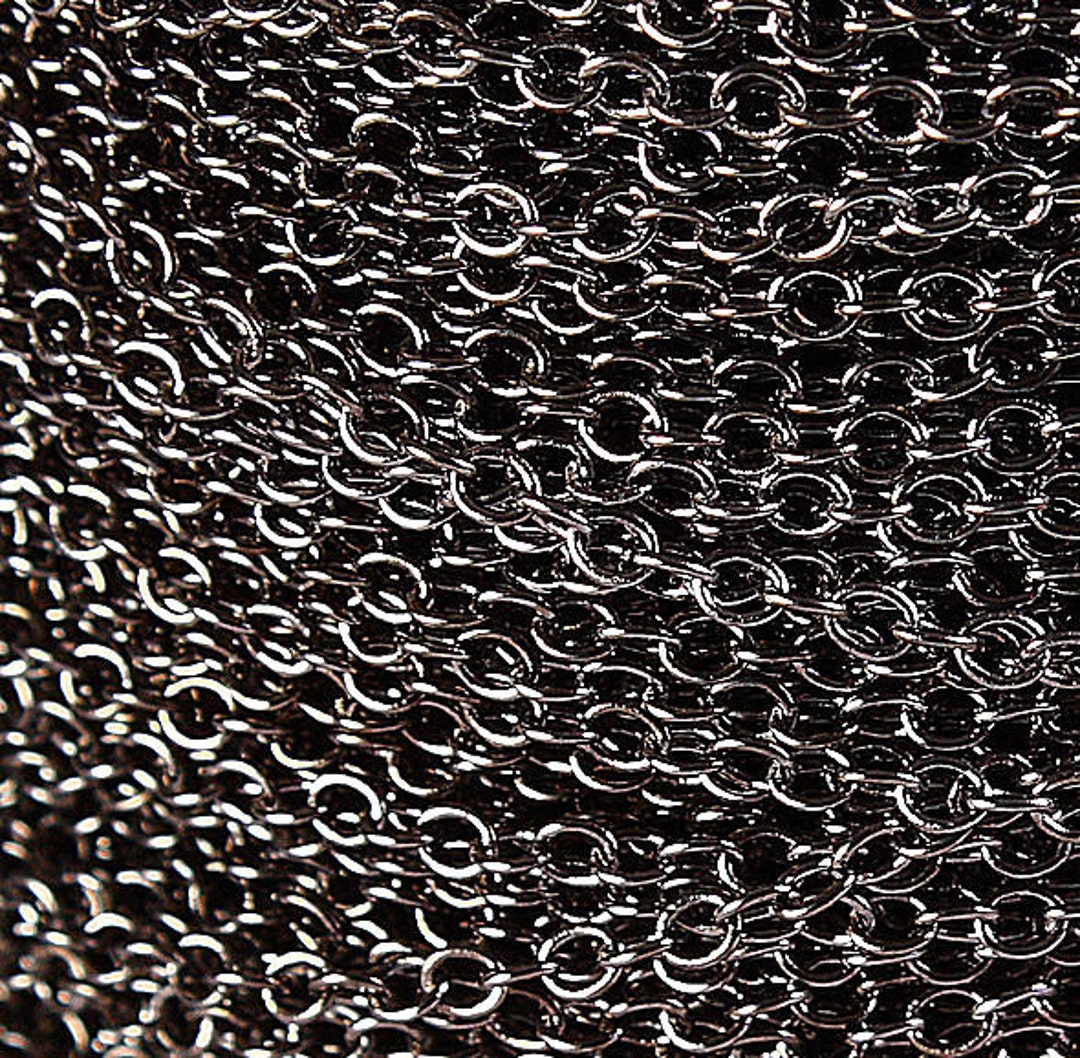 2mm X 1.5mm Gunmetal Cable Chain Black Cable Chain 599 - Etsy Canada