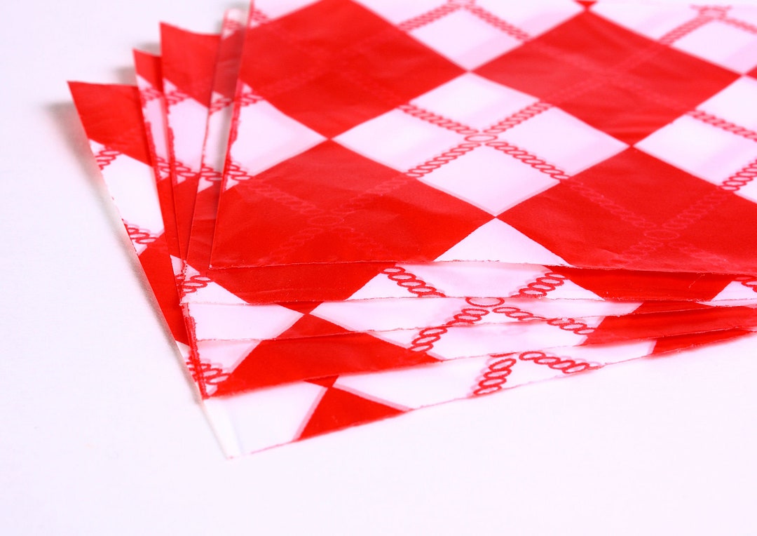 Red White Diamonds Pattern Plastic Bags Gift Bag Harlequin Bag Shop Bag ...