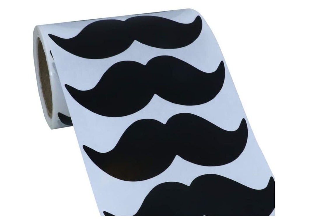 Black Mustache Stickers - Moustache Party Favors - 8cm X 3cm (2415) - Etsy