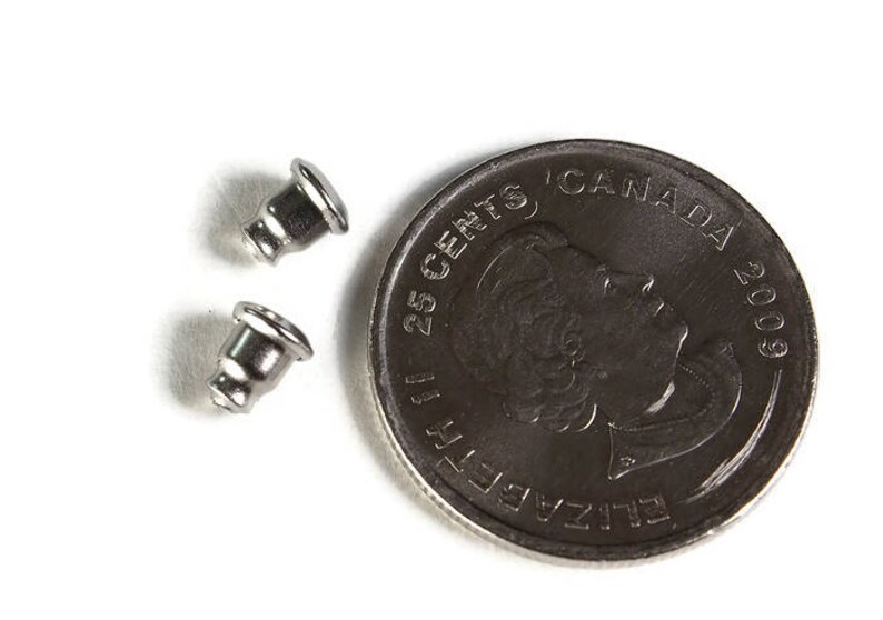 Stainless Steel Earnut Earring Backs Bullet Back Stopper in - Etsy