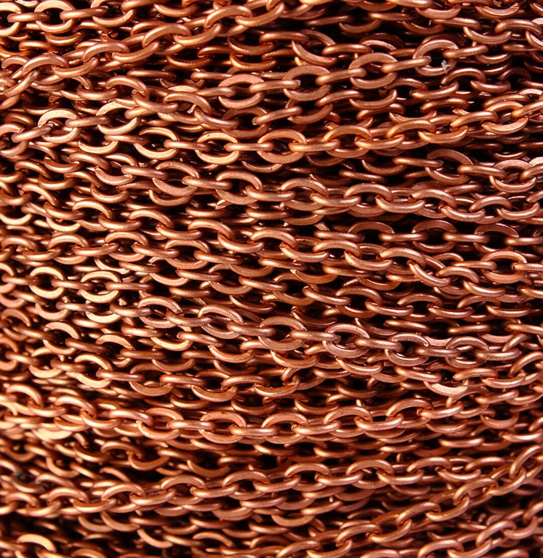 DEFECT COLOR - 3mm X 2mm Antique Copper Cable Chain - Antique Copper ...