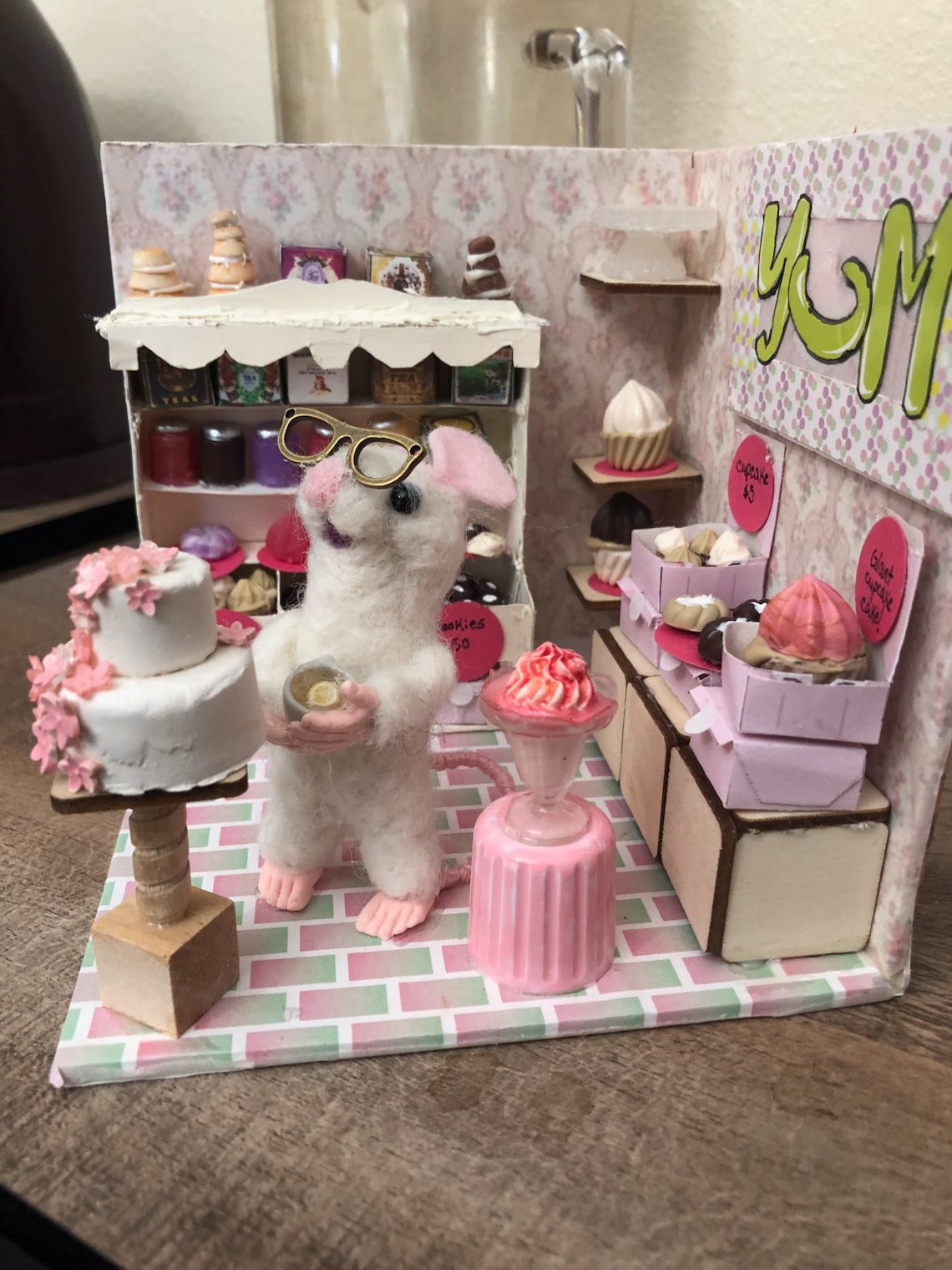 Miniature Mouse Diorama Bakery Scene - Etsy