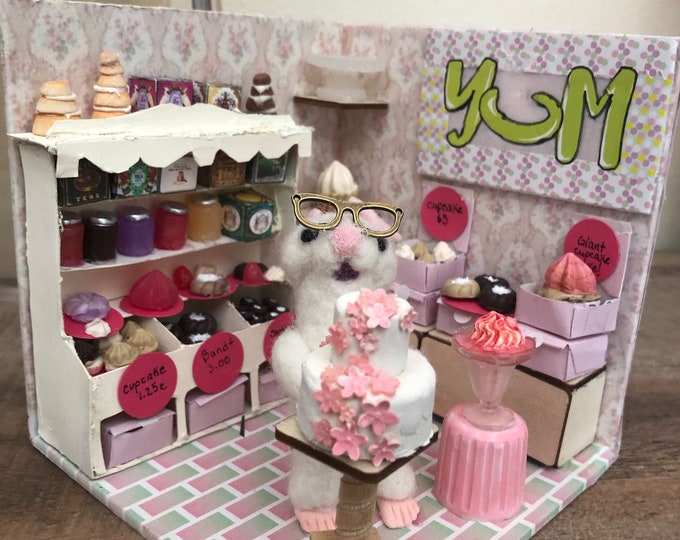 Miniature Mouse Diorama Bakery Scene - Etsy