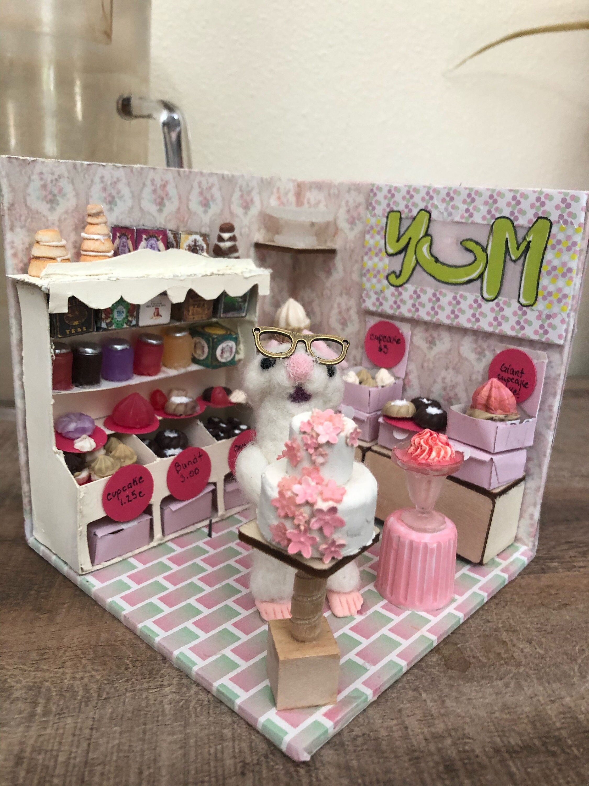 Miniature Mouse Diorama Bakery Scene - Etsy