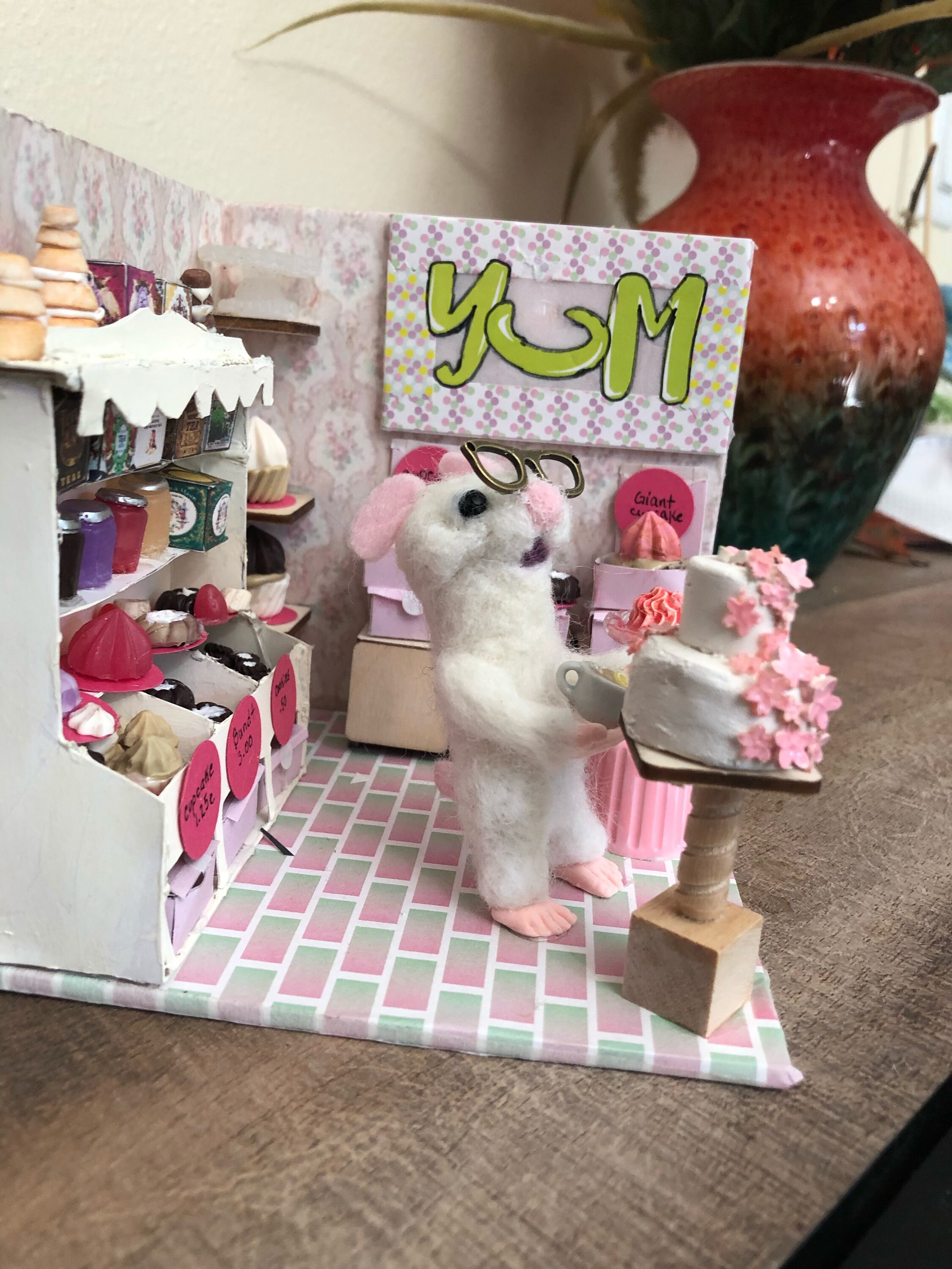 Miniature Mouse Diorama Bakery Scene - Etsy